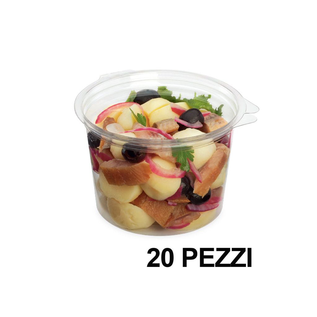 Contenitori trasparenti con coperchio incernierato 500 cc-Prodotti d ...